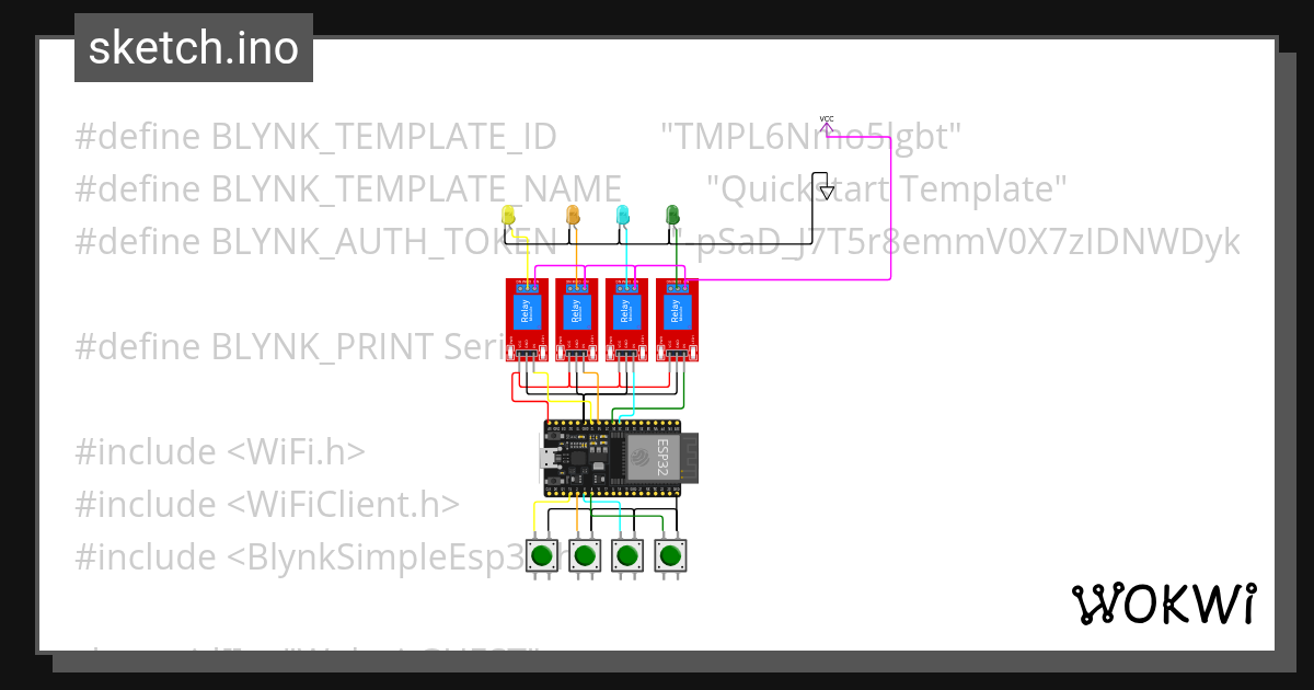 blynk - Wokwi ESP32, STM32, Arduino Simulator