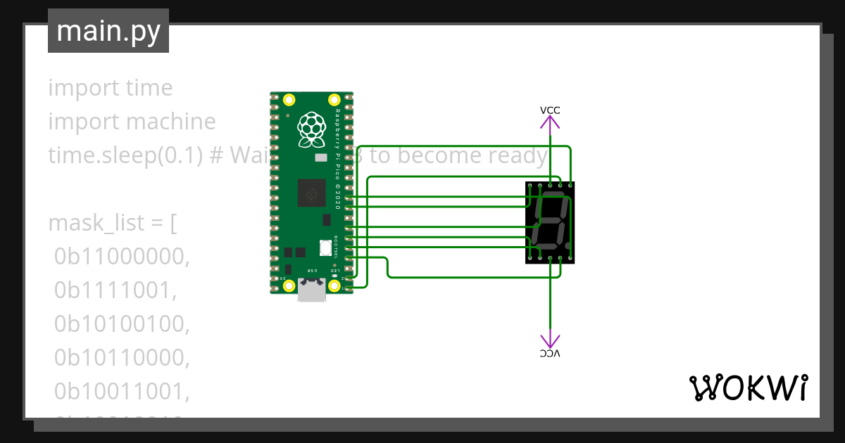 my seven segment display - Wokwi ESP32, STM32, Arduino Simulator my seven segment display - Wokwi ESP32, STM32, Arduino Simulator
