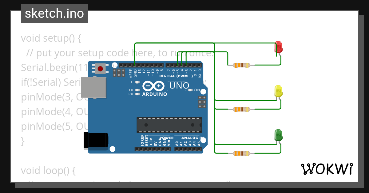lampu merah. EKA NUR ANGGRAINI - Wokwi ESP32, STM32, Arduino Simulator