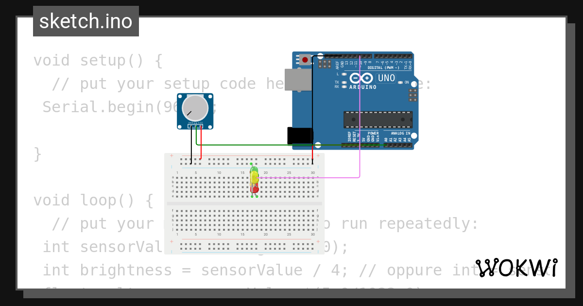 Potenziometro E Lettura Wokwi Esp32 Stm32 Arduino Simulator 