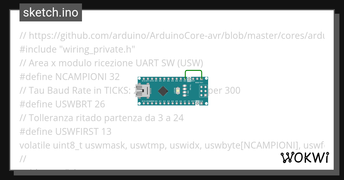 SoftSerialV0 - Wokwi ESP32, STM32, Arduino Simulator