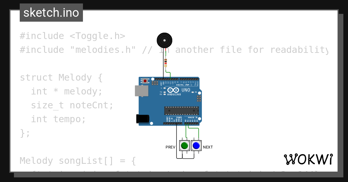 Jukebox With Buttons Wokwi Esp32 Stm32 Arduino Simulator 0132