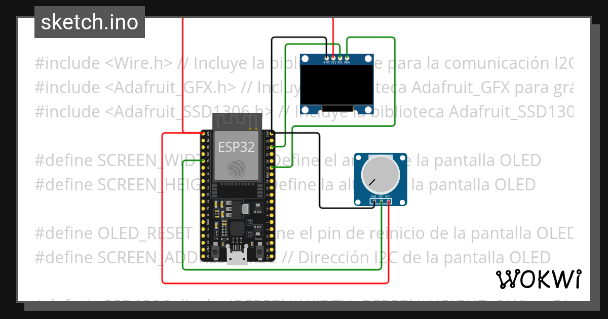 olled potenciometro - Wokwi ESP32, STM32, Arduino Simulator