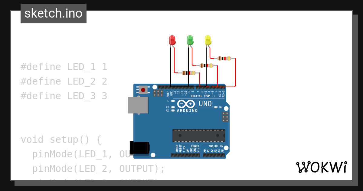 ไฟวิ่ง Wokwi Esp32 Stm32 Arduino Simulator