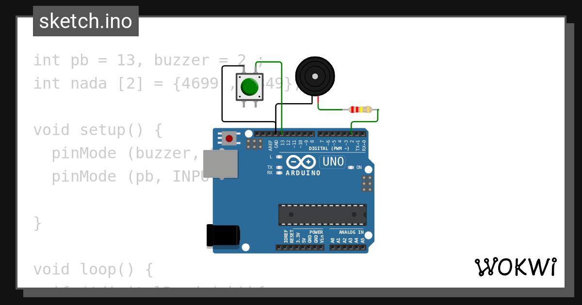 Latihan1 Sirine Wokwi Esp32 Stm32 Arduino Simulator 2430