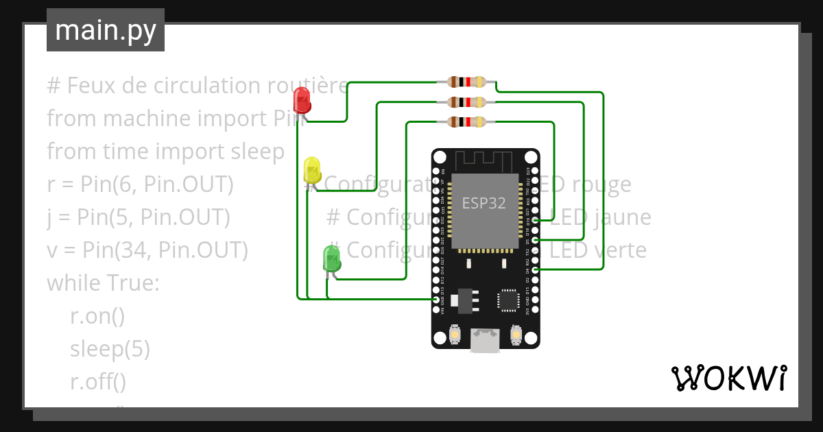MicroPython Blink ESP32_Monisha - Wokwi ESP32, STM32, Arduino Simulator