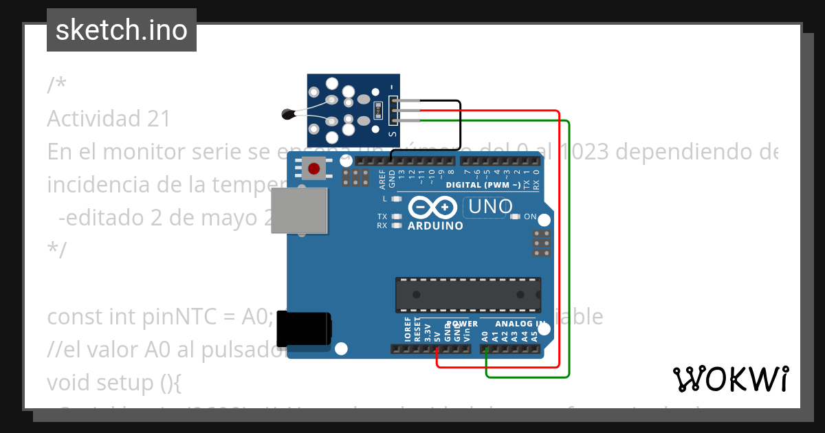 Actividad 21 - Wokwi ESP32, STM32, Arduino Simulator Actividad 21 - Wokwi ESP32, STM32, Arduino Simulator