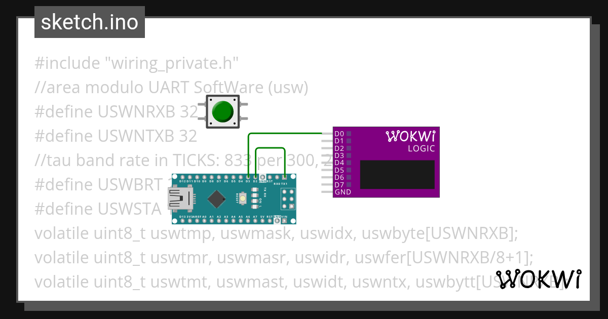 SecondoProgettoPortaSeriale - Wokwi ESP32, STM32, Arduino Simulator