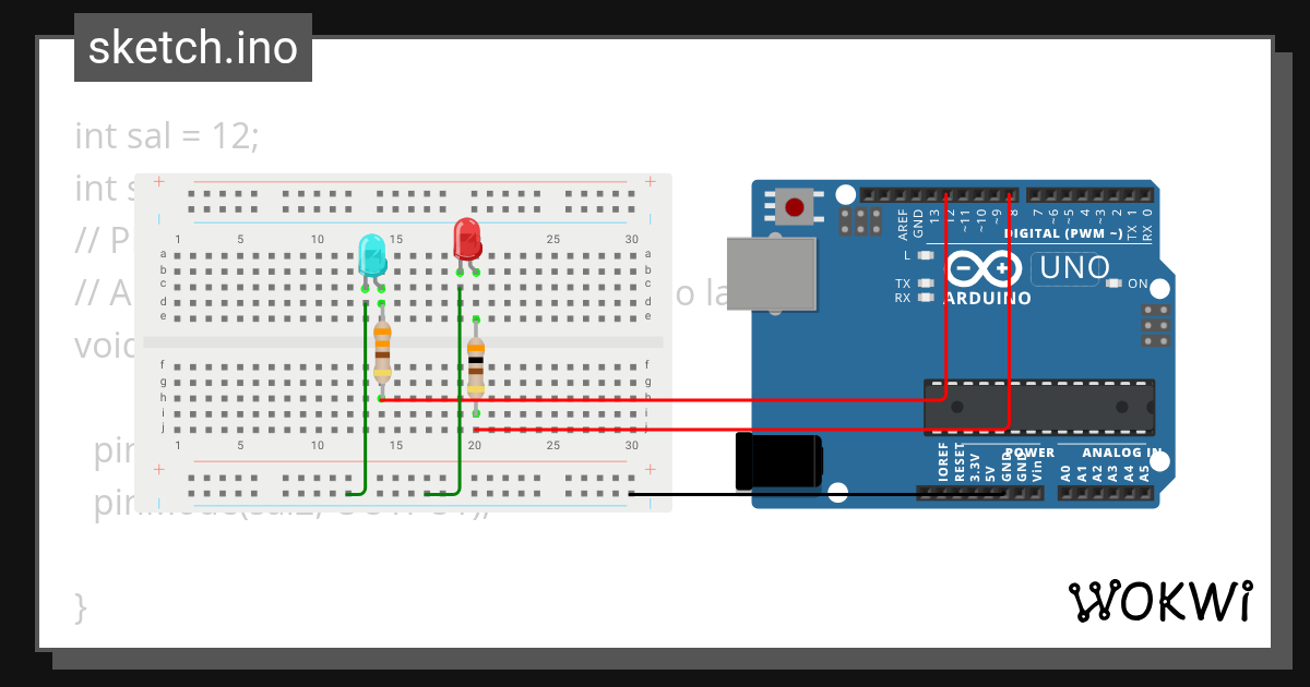 240506 Led2 Wokwi Esp32 Stm32 Arduino Simulator 9726