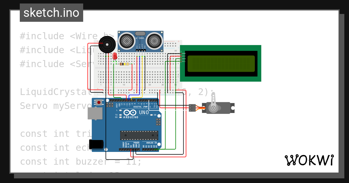 Sensor Tinggi Air Wokwi Esp32 Stm32 Arduino Simulator 6940