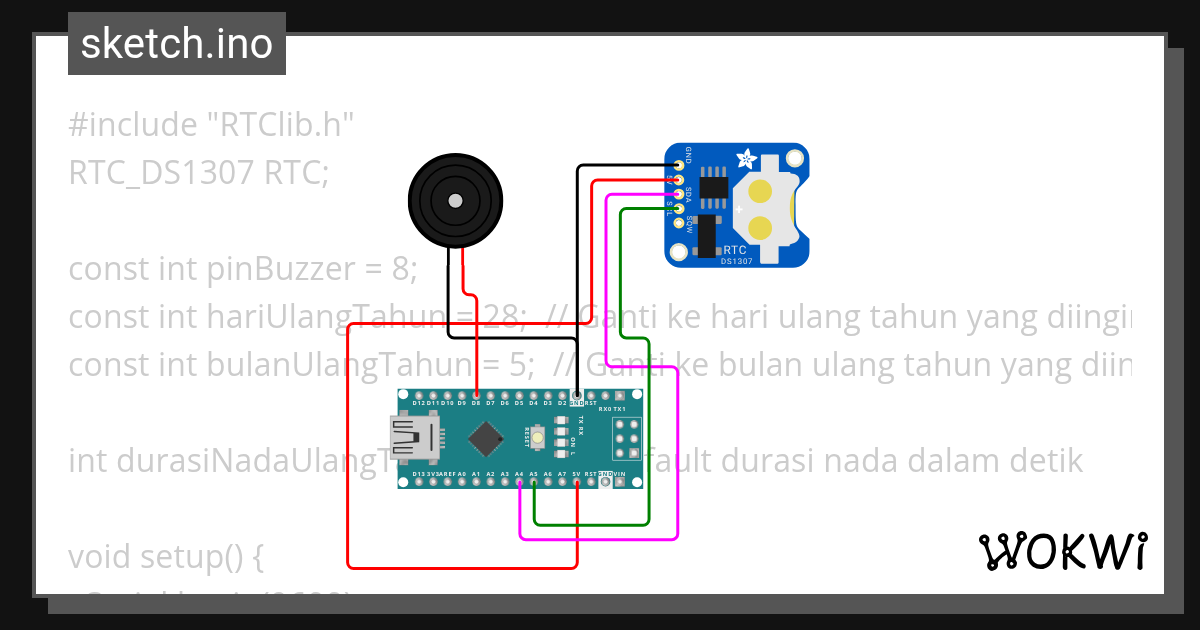 rtc - Wokwi ESP32, STM32, Arduino Simulator