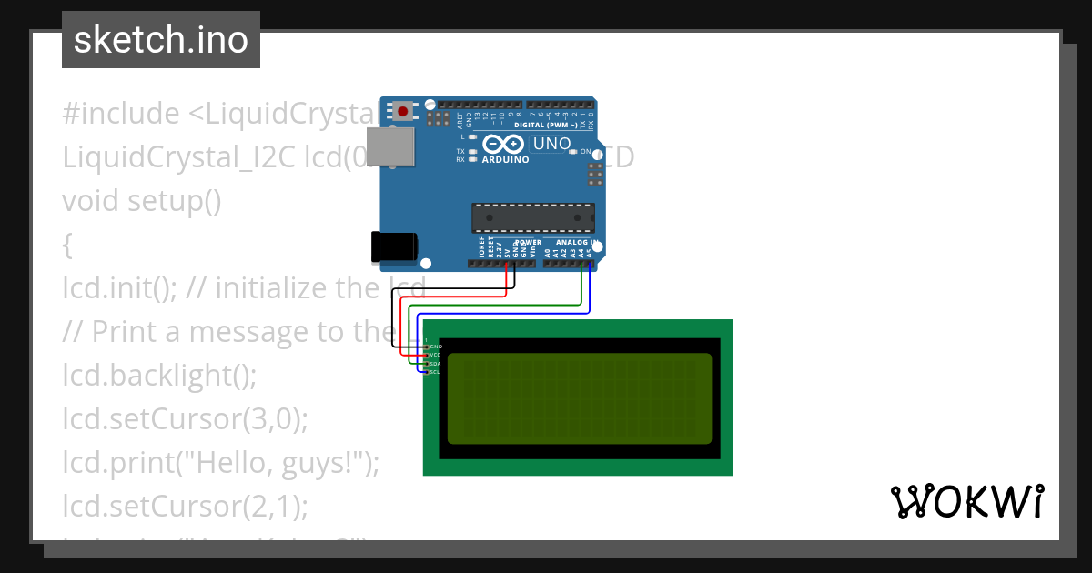 Praktik 2. LCD - Wokwi ESP32, STM32, Arduino Simulator Praktik 2. LCD - Wokwi ESP32, STM32, Arduino Simulator