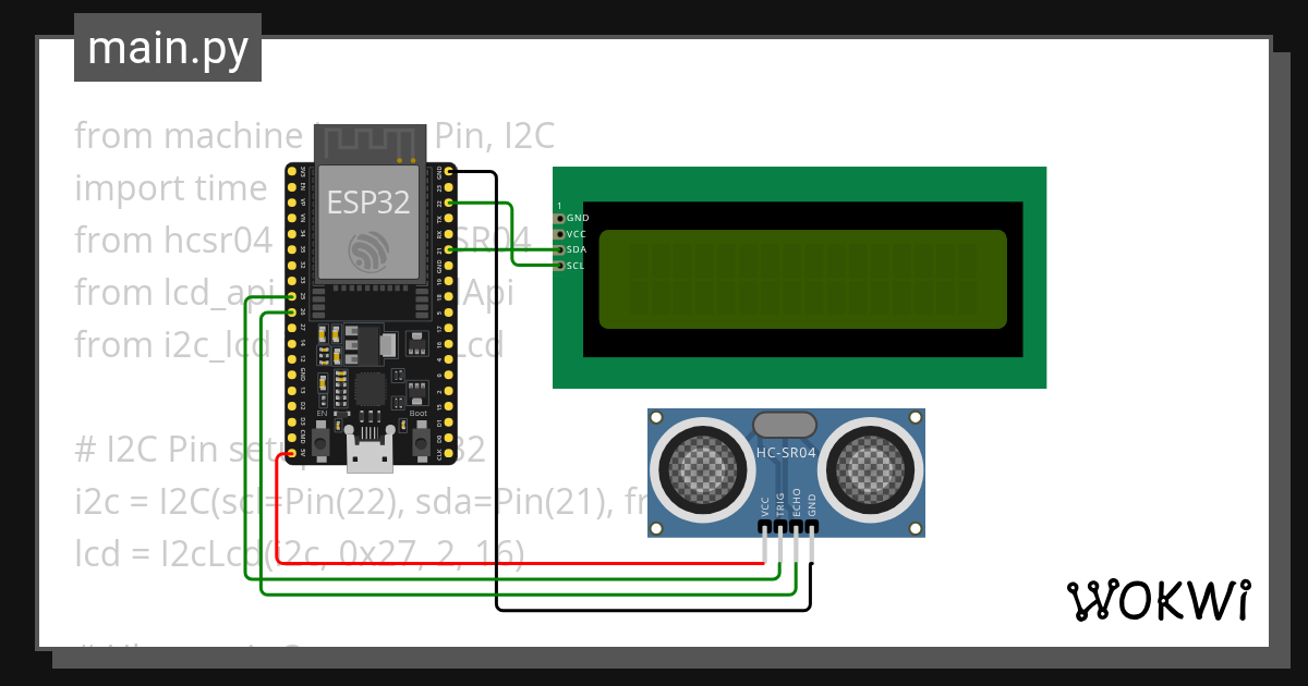 Lab 1 Ps4 Distance Sensor Wokwi Esp32 Stm32 Arduino Simulator 9013
