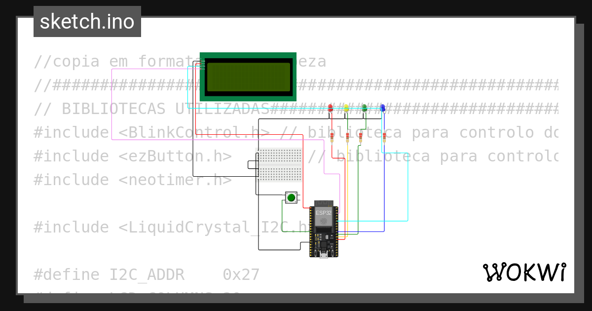 Boxe Lcd Teste Wokwi Esp32 Stm32 Arduino Simulator 8046