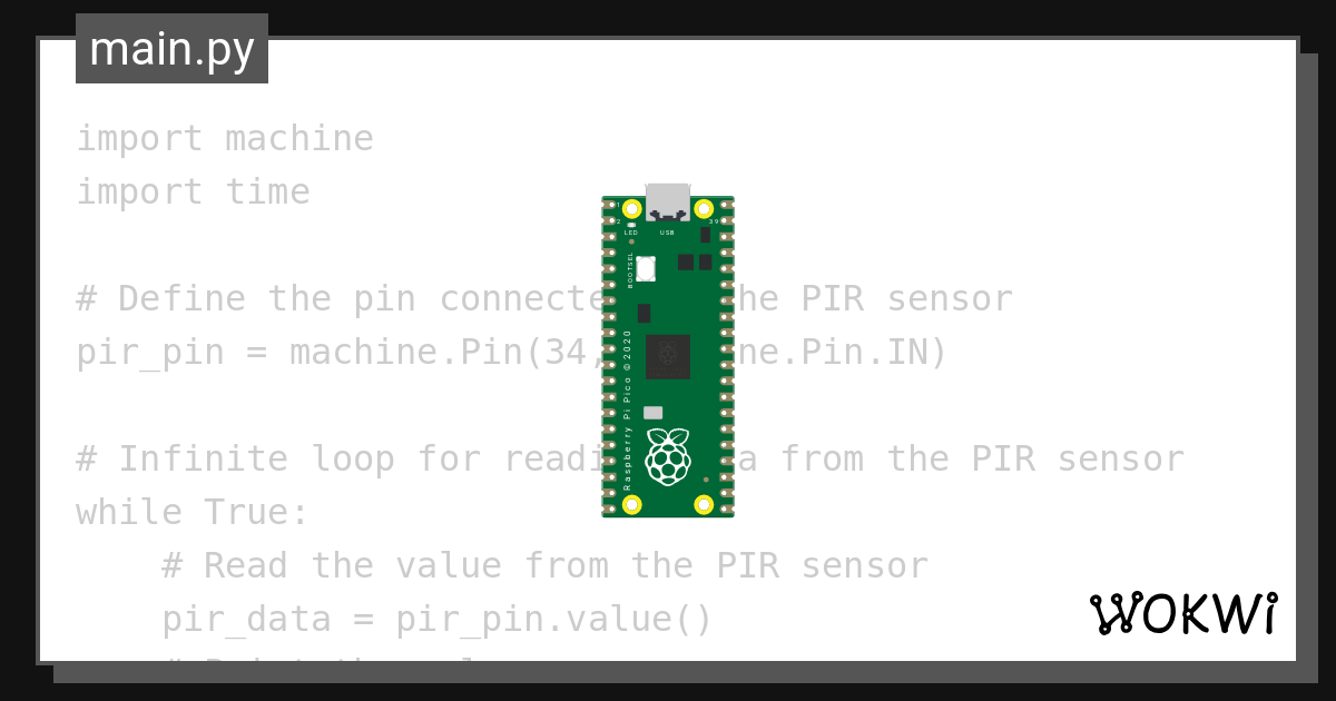 Pico Pir Wokwi Esp32 Stm32 Arduino Simulator 4209