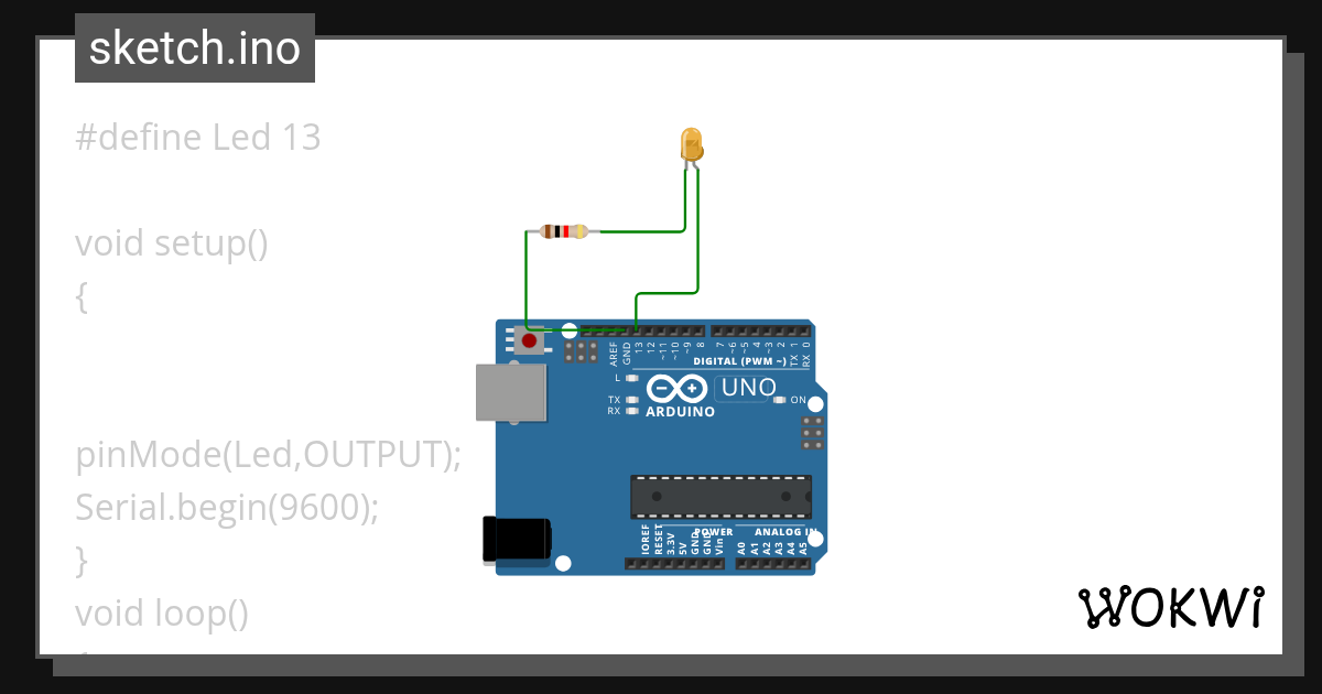 1 Led Glow Copy Wokwi Esp32 Stm32 Arduino Simulator 0301