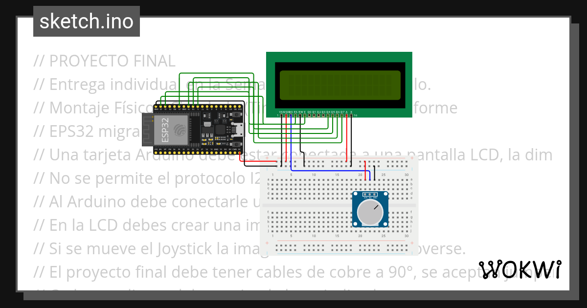 CodeLCD MeJ - Wokwi ESP32, STM32, Arduino Simulator