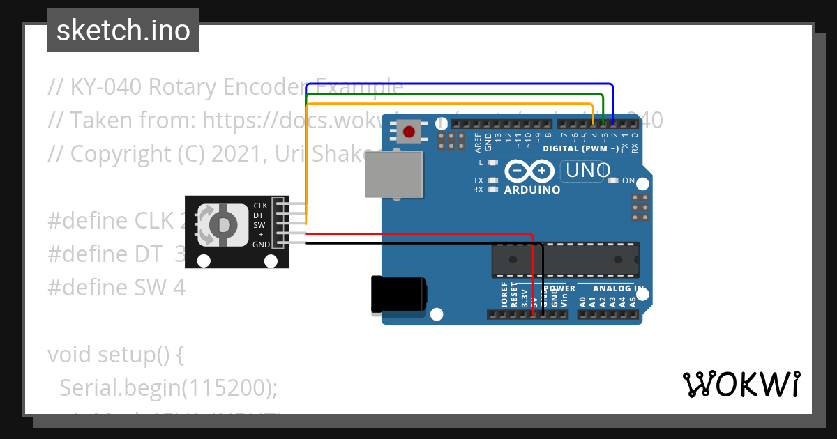 Rotary Wokwi Esp32 Stm32 Arduino Simulator 9911
