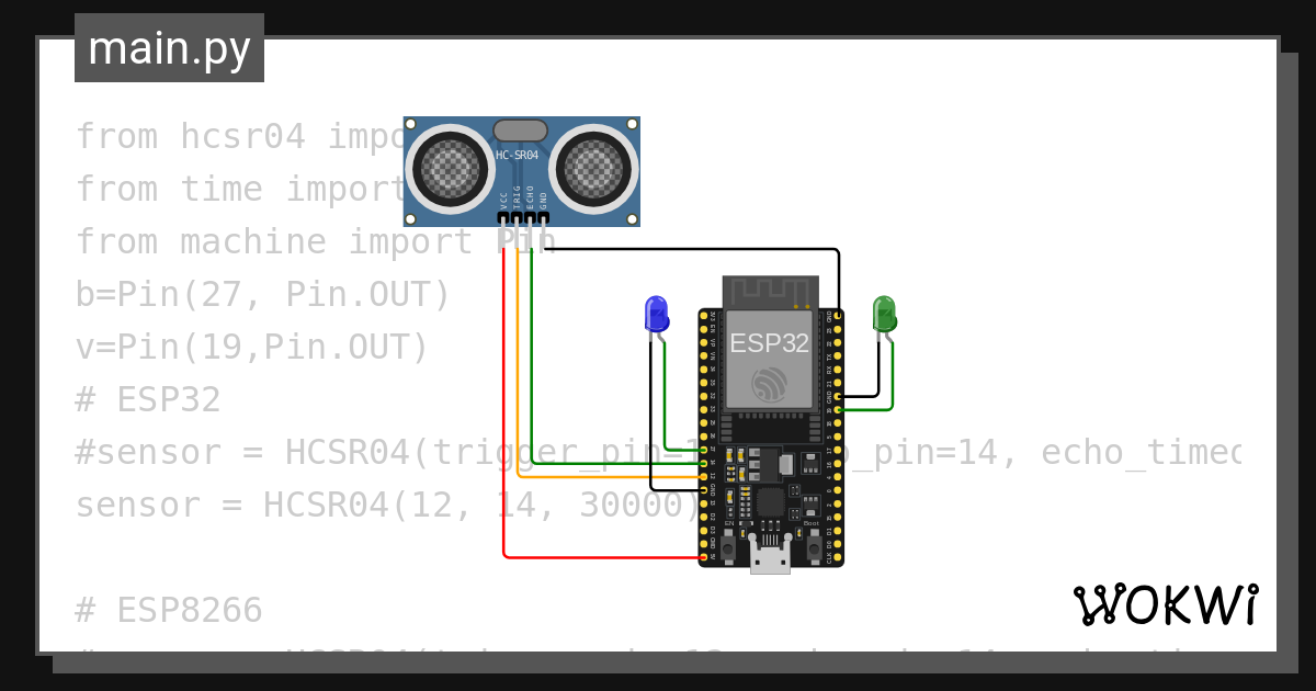 Distance Sensor Farah Et Malek Wokwi Esp32 Stm32 Arduino Simulator 2791