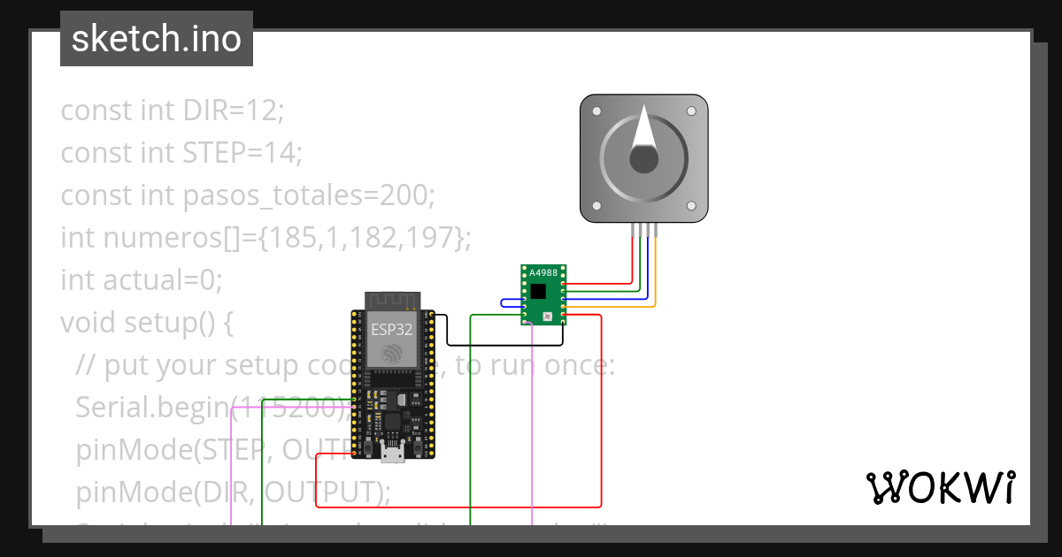 MOTOR1 - Wokwi ESP32, STM32, Arduino Simulator