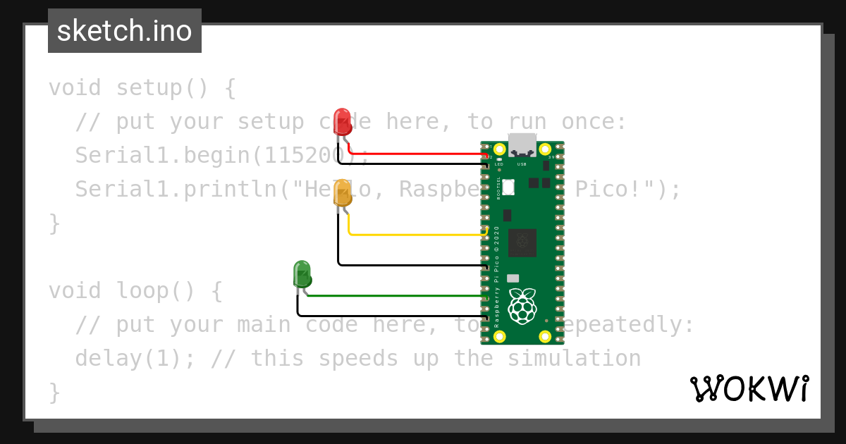 Rasberry Wokwi Esp32 Stm32 Arduino Simulator