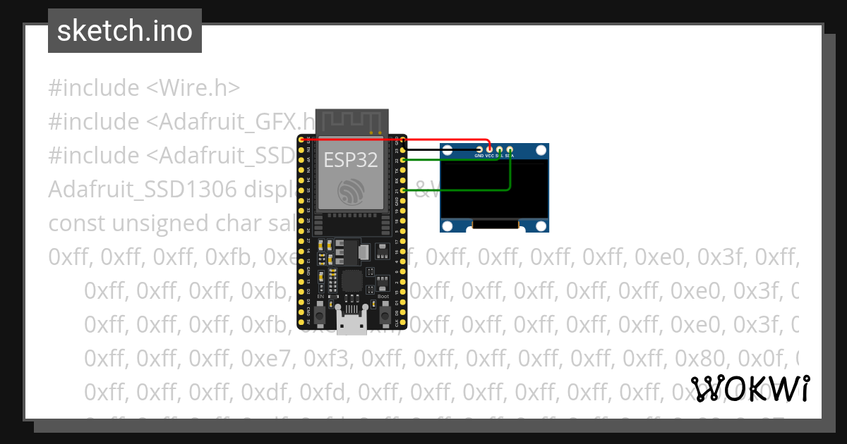 IRONMAN OLED - Wokwi ESP32, STM32, Arduino Simulator