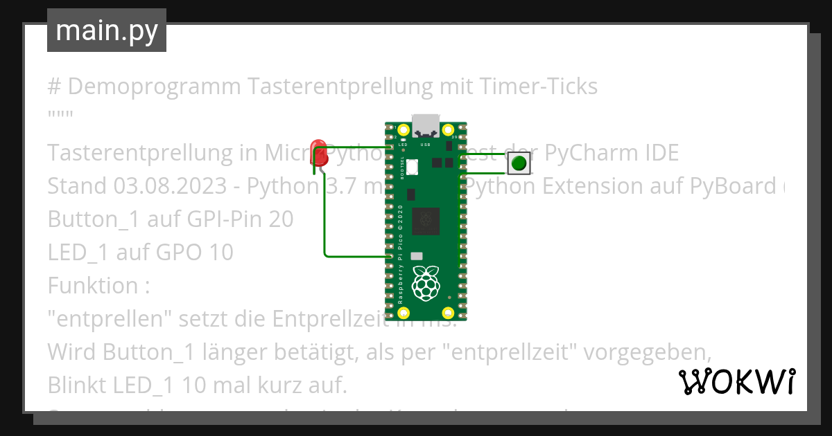 42entprellenpersystemtimer Wokwi Esp32 Stm32 Arduino Simulator 9837