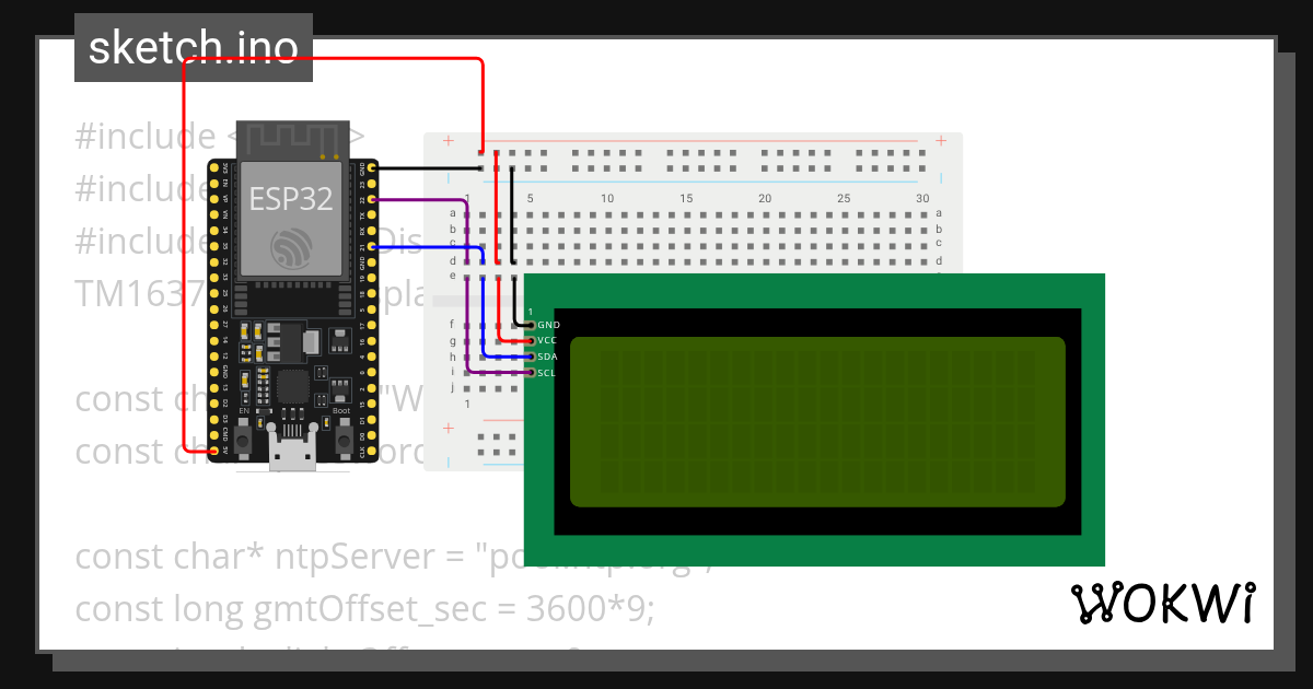 wifi time - Wokwi ESP32, STM32, Arduino Simulator