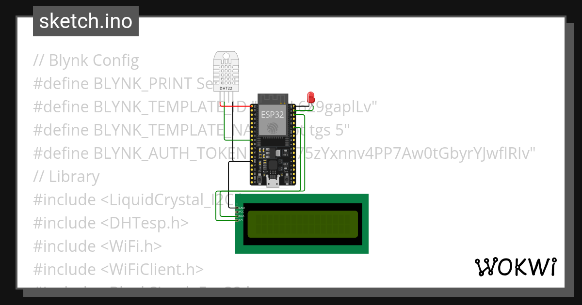 Simulasi IOT klp1 klsD - Wokwi ESP32, STM32, Arduino Simulator