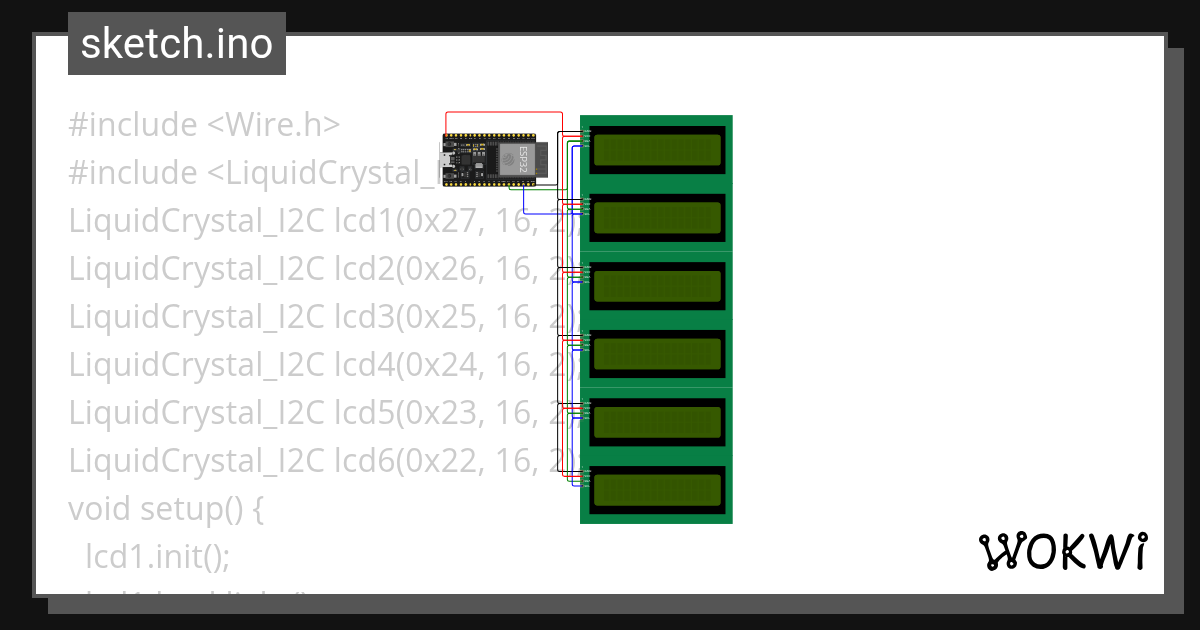 lcd - Wokwi ESP32, STM32, Arduino Simulator