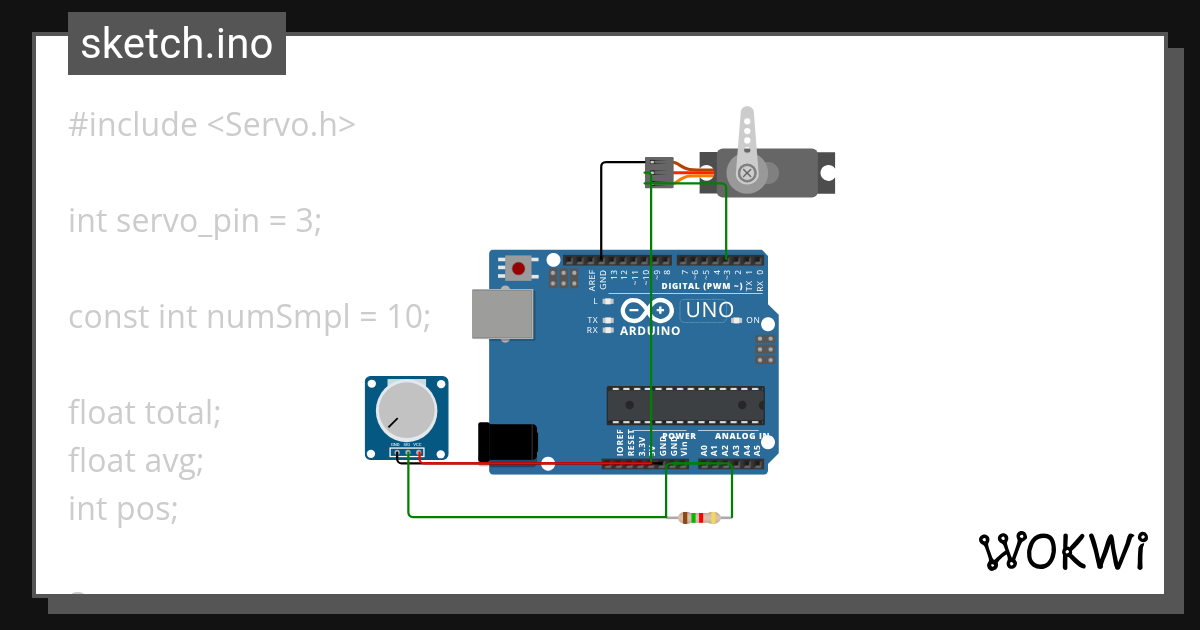servo control - Wokwi ESP32, STM32, Arduino Simulator