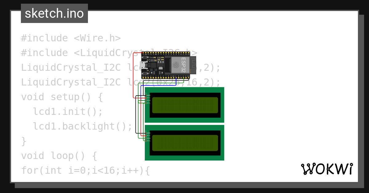 ตัวอย่าง 2 Wokwi Esp32 Stm32 Arduino Simulator