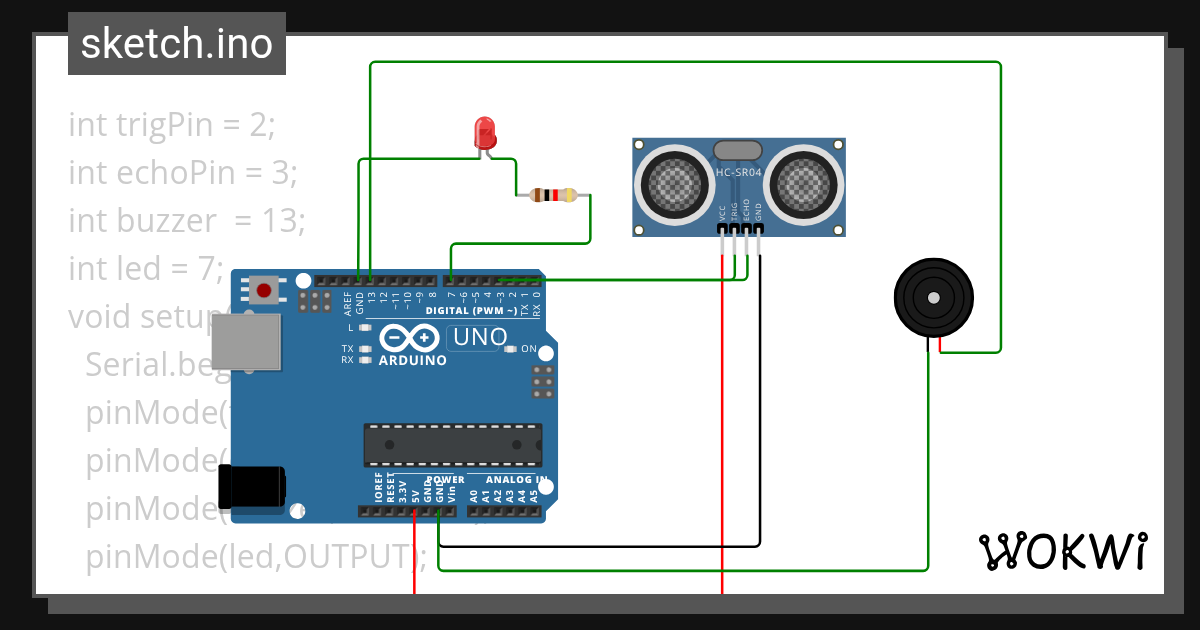 High Tech Cane Copy - Wokwi ESP32, STM32, Arduino Simulator