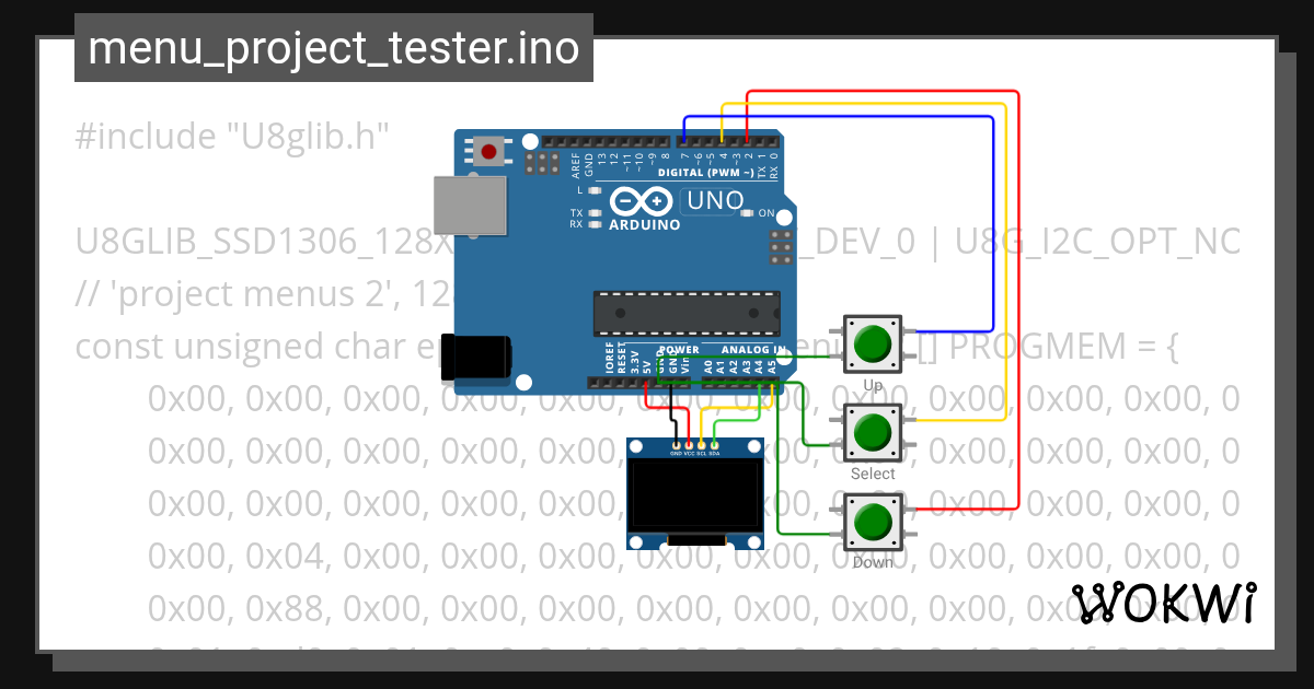 menuproject.ino Copy - Wokwi ESP32, STM32, Arduino Simulator