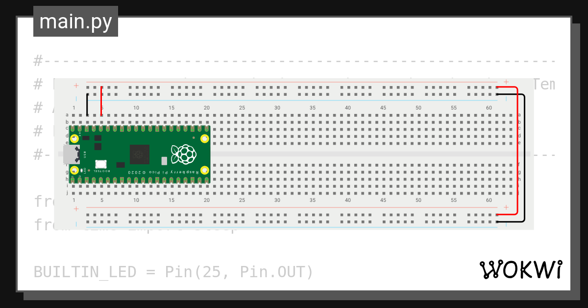 Raspberry Pi Pico Micropython Project Template Copy 3 Wokwi Esp32 Stm32 Arduino Simulator