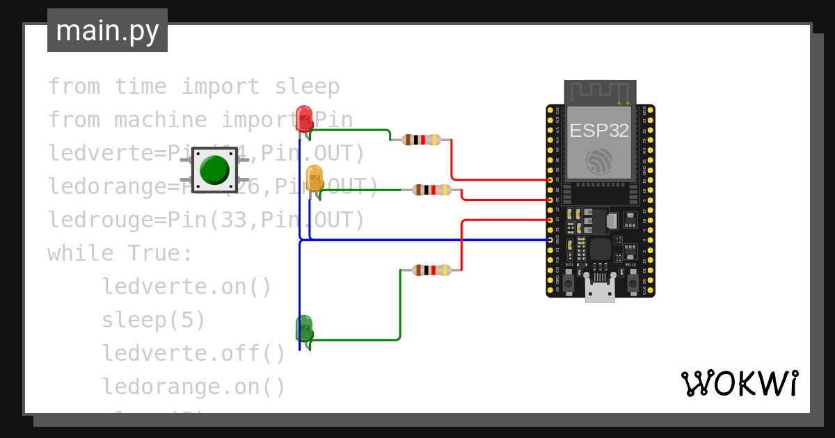 Projet1 Wokwi Esp32 Stm32 Arduino Simulator 