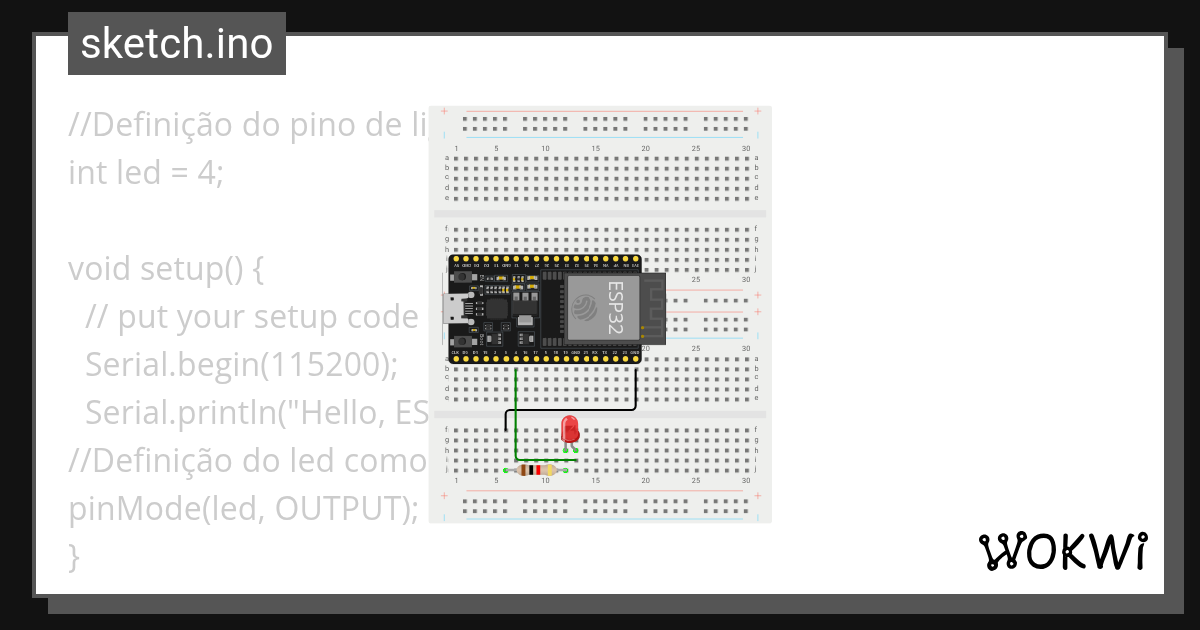 led esp 32 - Wokwi ESP32, STM32, Arduino Simulator