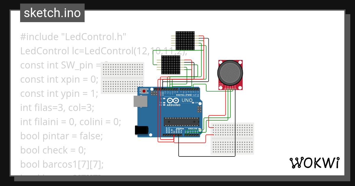 LED MATRIX 8 x 8 SMILE , SAD EMO. Copy (3) - Wokwi ESP32, STM32, Arduino Simulator