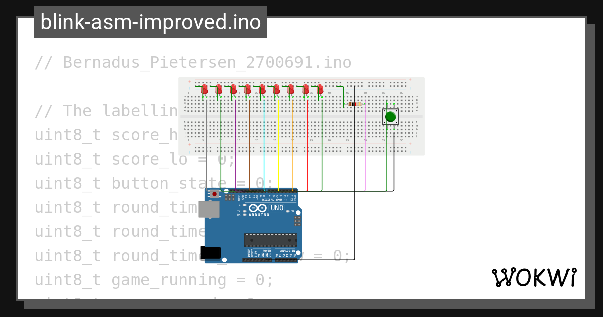 Blink Asm O Copy Wokwi Esp32 Stm32 Arduino Simulator