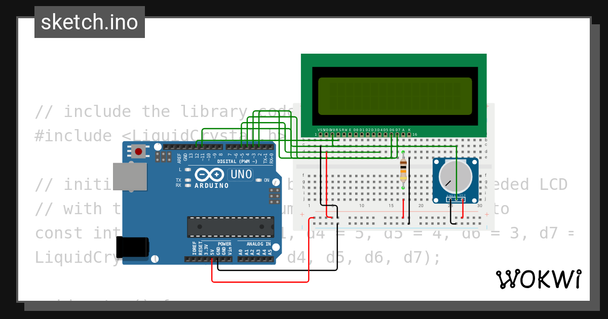 Displey Uno Wokwi Esp32 Stm32 Arduino Simulator