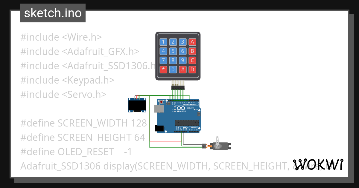 Keypad - Wokwi ESP32, STM32, Arduino Simulator