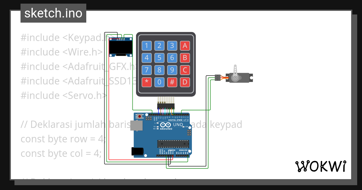 Smart Door Look - Wokwi ESP32, STM32, Arduino Simulator