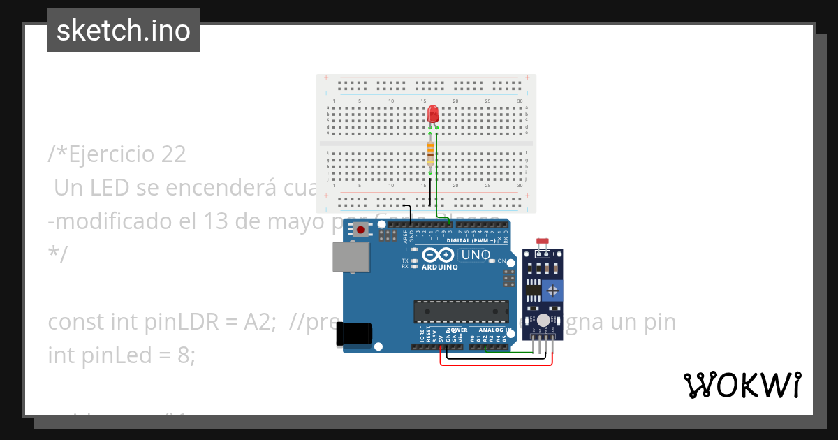 ej 22, 4 eso - Wokwi ESP32, STM32, Arduino Simulator