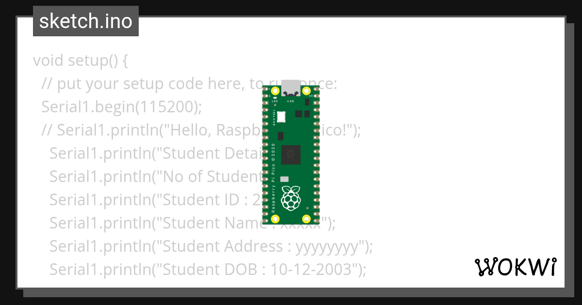 Raspberrypi Wokwi Esp32 Stm32 Arduino Simulator