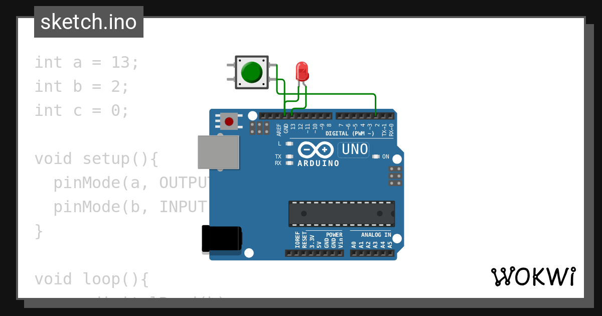 Pushbutton Wokwi Esp32 Stm32 Arduino Simulator 4530