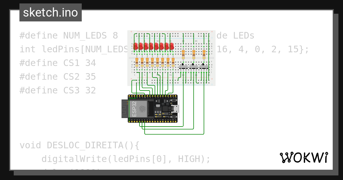 Sequenciador De Leds Lab 06 Wokwi Esp32 Stm32 Arduino Simulator 5356