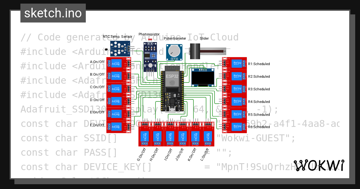 Arduinoiotcloud18relaygrafik4sensor Wokwi Esp32 Stm32 Arduino Simulator