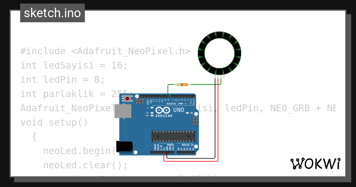 Led Uygulama Wokwi Esp32 Stm32 Arduino Simulator