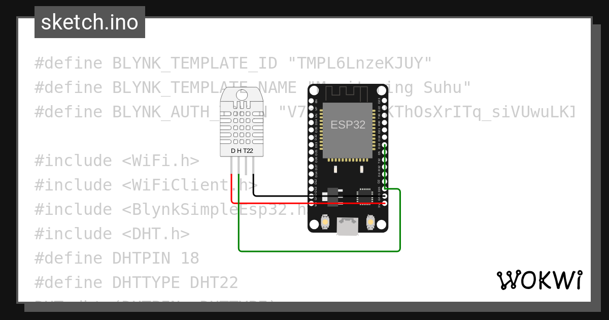 Monitoring Suhu Wokwi Esp32 Stm32 Arduino Simulator 2269