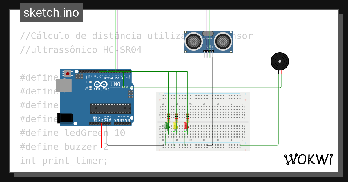 Sensor De Estacionamento Wokwi Esp32 Stm32 Arduino Simulator